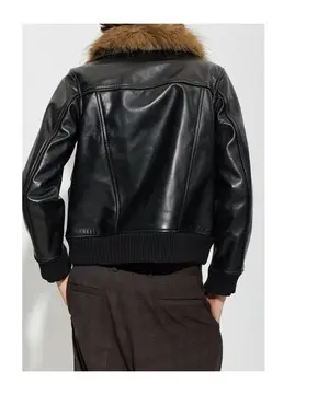 Sacai Long-sleeve Leather Jacket