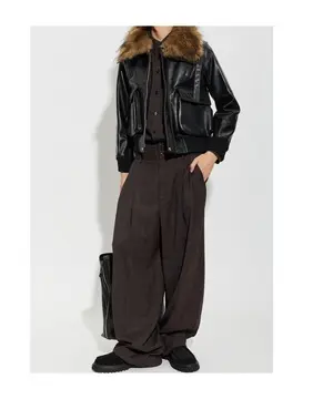 Sacai Long-sleeve Leather Jacket