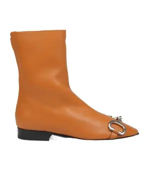 Celine Round-toe Ankle Boots