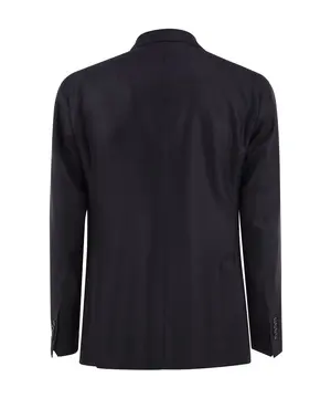 Tagliatore Double-breasted Virgin Wool And Cashmere Blazer