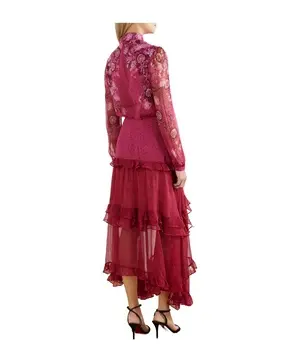 Saloni Floral-print Silk-georgette Maxi Dress