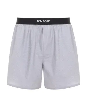TOM FORD Logo Waistband Boxer Briefs - Gray