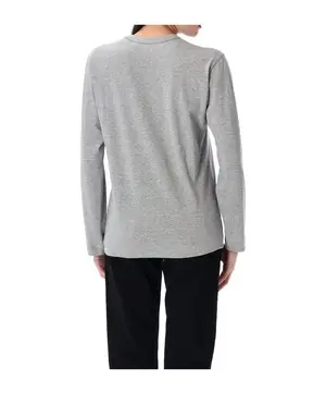 Play Comme Des Garcon Heart-patch T-shirt