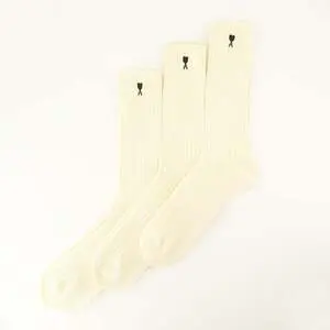 AMI Paris De Coeur Ribbed Socks