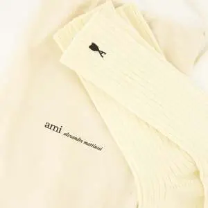 AMI Paris De Coeur Ribbed Socks