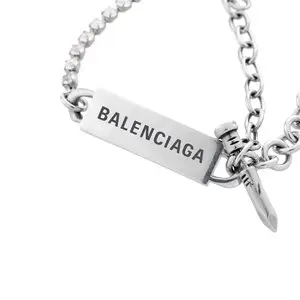 Balenciaga Logo Engraved Diy Bracelet