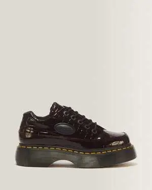 Dr. Martens Buzz 5-eye Croc Embossed Leather Shoes