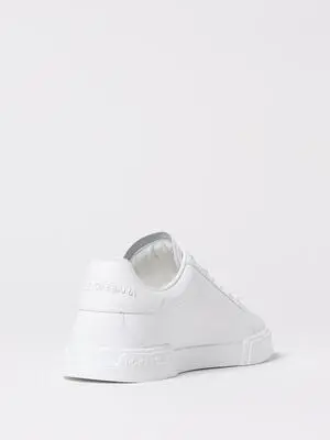 Dolce & Gabbana Low Top Smooth Calfskin Sneakers With Applied Logo