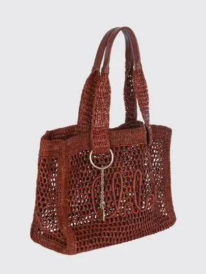 Chloé Raffia Shoulder Bag - Brown