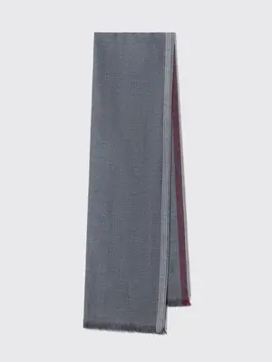 Brunello Cucinelli Scarf In A Fine Wool And Cashmere Blend - Grey