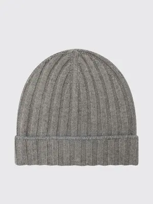 Brunello Cucinelli Rib-knit Pure Cashmere Beanie - Grey