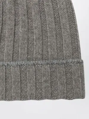 Brunello Cucinelli Rib-knit Pure Cashmere Beanie - Grey