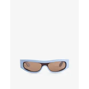 RETROSUPERFUTURE Pharoah Coolcat Rounded-frame Acetate Sunglasses - Azure