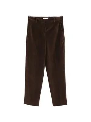 CIRCOLO 1901 Cotton Carrot Trousers - Brown
