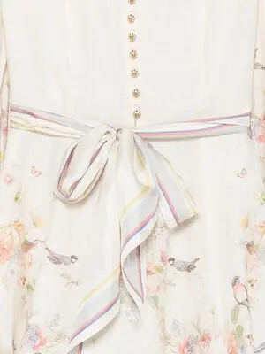 Zimmermann Valiant Linen Mini Dress