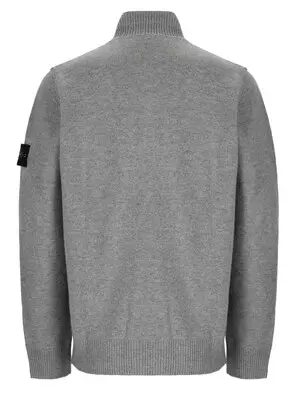 Stone Island Maglia Con Bottoni E Patch Logo