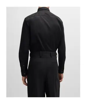 Hugo Boss Logo Patch Slim Fit Shirt