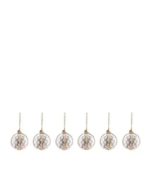 MACKENZIE-CHILDS Check Twine-trim Baubles