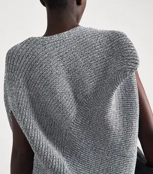 Issey Miyake Found Stone Knitted Top