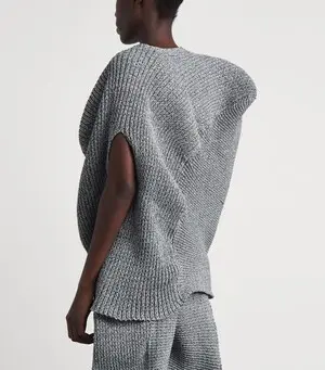 Issey Miyake Found Stone Knitted Top
