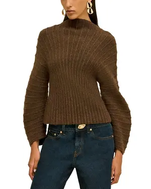 Cult Gaia Araki Mock Neck Sweater Top - Sparrow