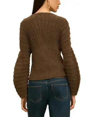 Cult Gaia Araki Mock Neck Sweater Top