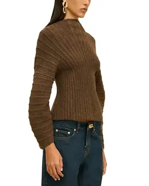 Cult Gaia Araki Mock Neck Sweater Top