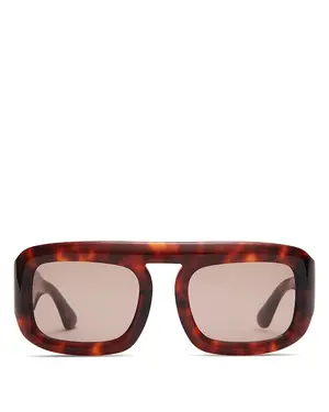 ELISA JOHNSON Aries Aviator Sunglasses, 57mm - Gloss Black
