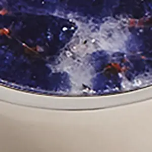 BABETTE WASSERMAN LONDON Rhodium-plated Sodalite Deco Cufflinks