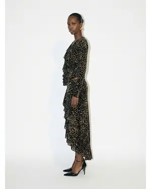 Ronny Kobo Marian Ruffled Blouse