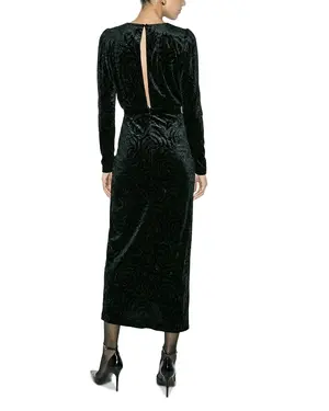 Ronny Kobo Kellan Ruched Midi Dress