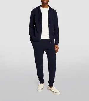Derek Rose Cashmere Hoodie - Navy