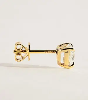 PERSEE Gold And Heart Diamond Single Stud Earring
