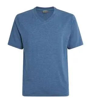 Hanro Casuals V-neck Pyjama Top - Blue