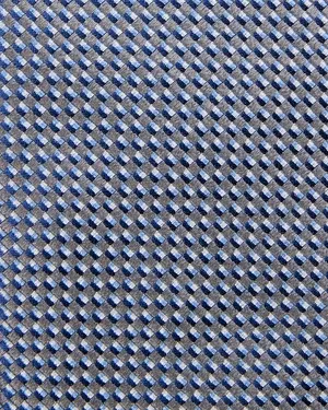 David Donahue Jacquard Classic Silk Tie - Gray