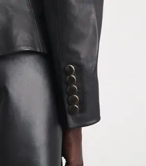 Veronica Beard Lambskin Quinn Peplum Jacket