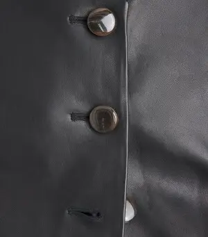 Veronica Beard Lambskin Quinn Peplum Jacket