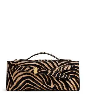 Veronica Beard Calf Hair Dash Top-handle Bag - Brown