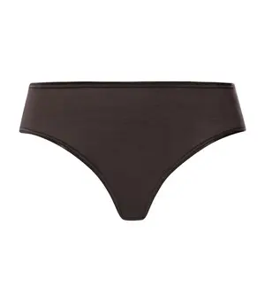 Hanro Cotton Midi Briefs - Brown