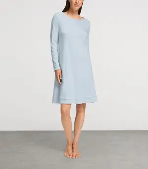 Hanro Cotton Long-sleeve Nightdress