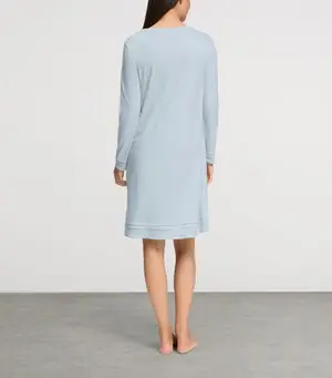 Hanro Cotton Long-sleeve Nightdress