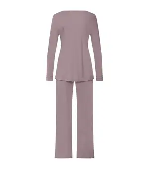 Hanro Cotton Long-sleeve Pyjama Set