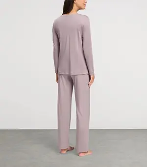 Hanro Cotton Long-sleeve Pyjama Set