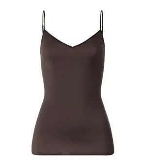 Hanro Cotton Seamless Camisole - Brown