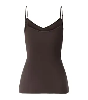 Hanro Cotton Seamless Camisole - Brown