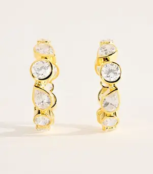 Completedworks Crystal A Few Good Anti-heroes Hoop Earrings