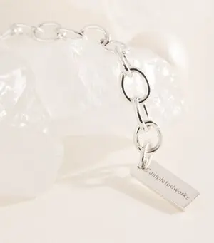 Completedworks Quartz And Obsidian Choker