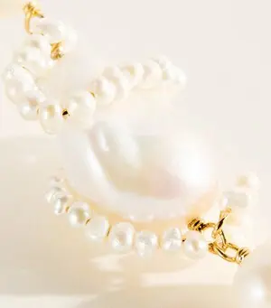 Completedworks Plated Freshwater Pearl Drop Earrings
