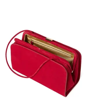 LOEFFLER RANDALL Zella Small Suede Clutch