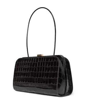 LOEFFLER RANDALL Zella Small Embossed Leather Clutch